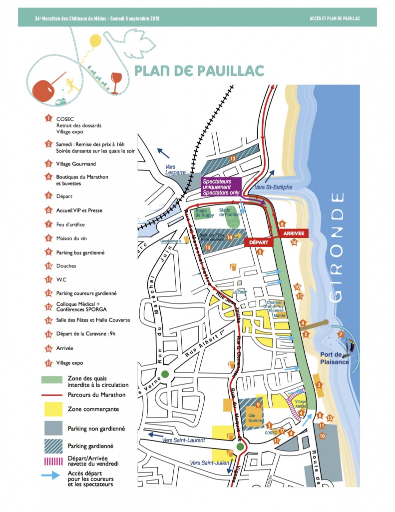 Maps - Marathon du Médoc