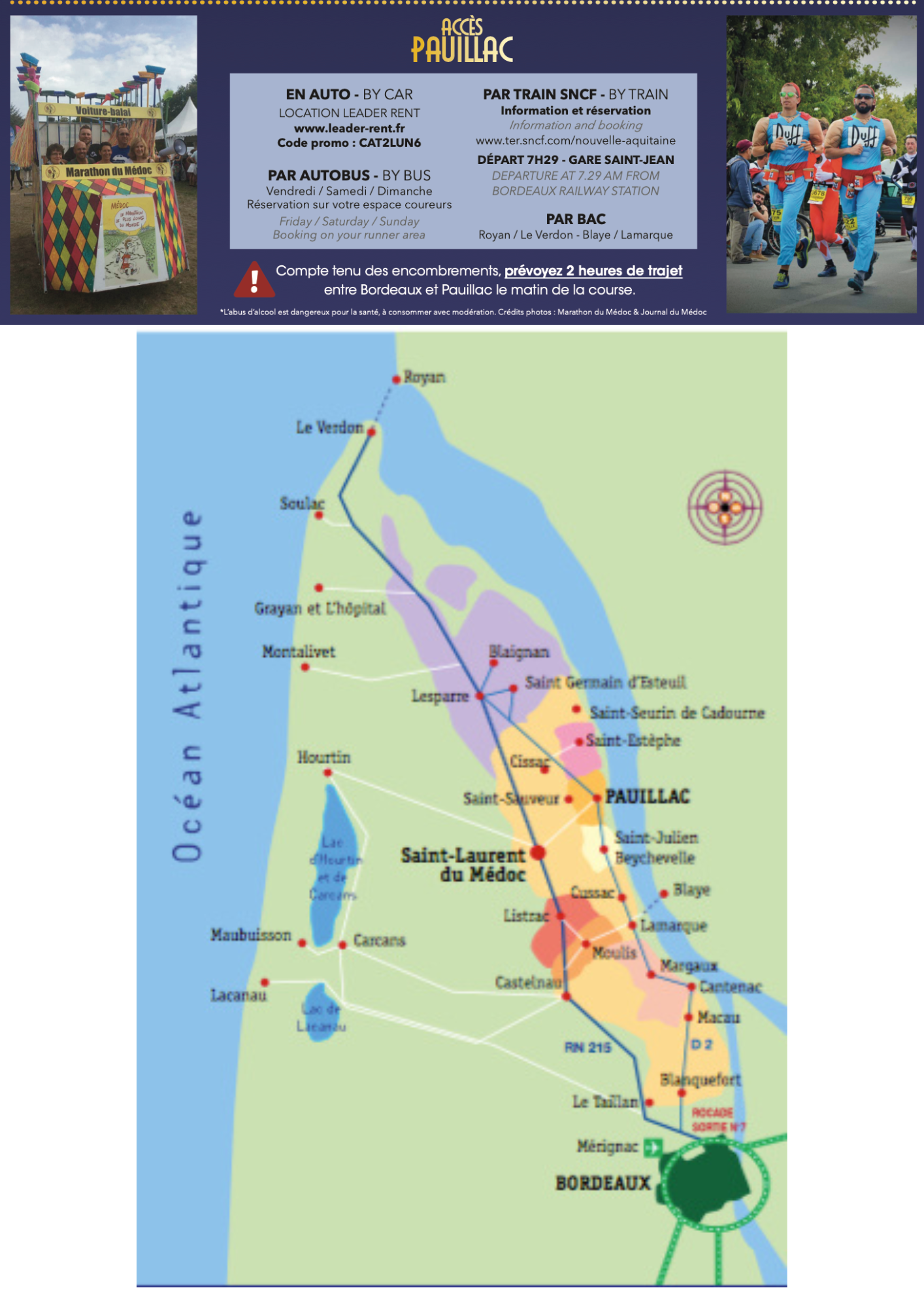 Maps - Marathon du Médoc