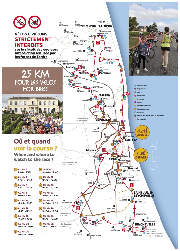 Maps - Marathon du Médoc